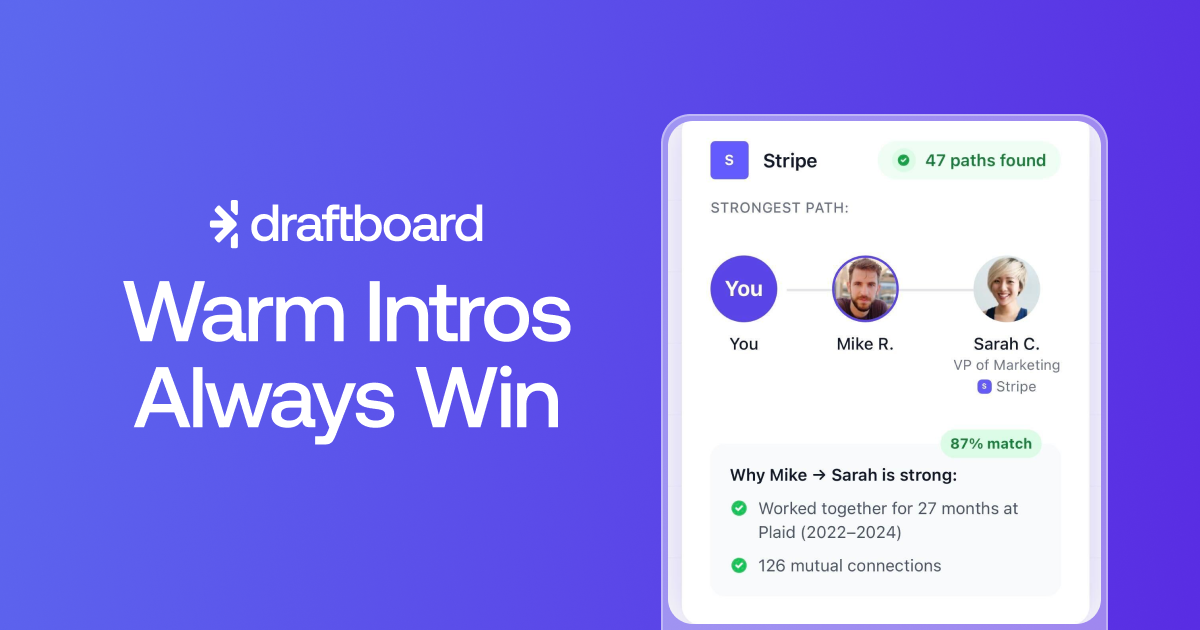 Draftboard – See Every Path Into Your Target Accounts
